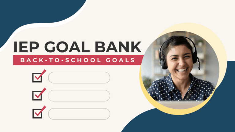 Back-to-School IEP Goals: 50 Ready-to-Use Goals for Every Area ...